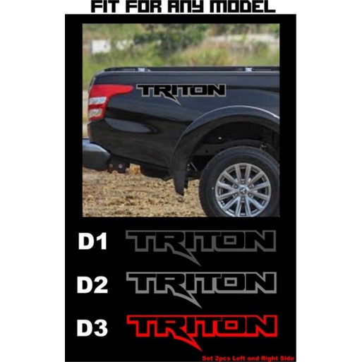 TRITON Sticker for Mitsubishi Strada Side Panel | Shopee Philippines