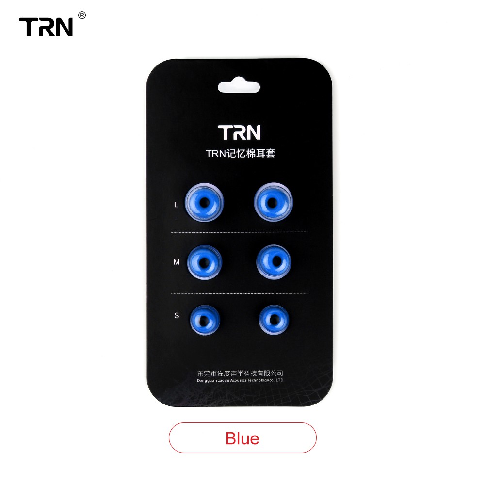 TRN 1 Set(6pcs) L/M/S 4.5mm Noise Isolating Memory Foam Ear Tips Ear ...