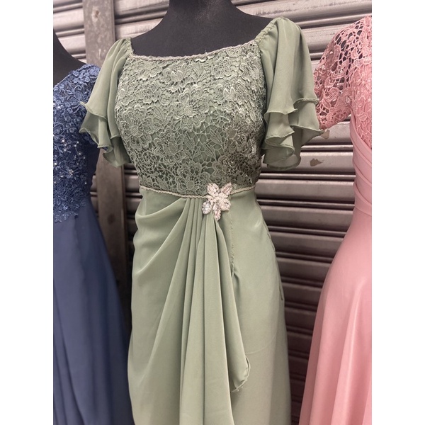 Mother of the Bride Dress/ Principal Sponsor Gown/ Secondary Sponsor Gown/ Ninang Gown | Shopee ...