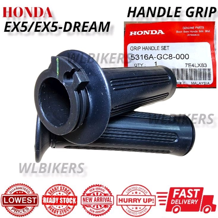 HONDA EX5/EX5-DREAM HANDLE GRIP (W/THROTTLE GRIP) -HONDA- | Shopee ...