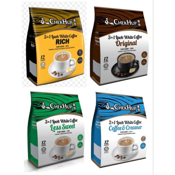 Chek Hup White Coffee/Chek Hup Rich/Chek Hup Original/Chek Hup Less ...