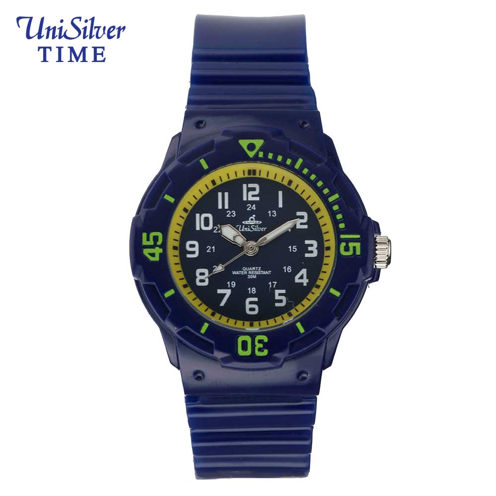 UniSilver TIME Women's Navy Blue Analog Rubber Watch KW3909-2105 ...