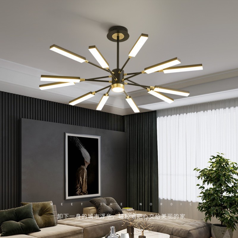 AIMI Tricolor Nordic Chandelier Ceiling Light Living Room Bedroom ...