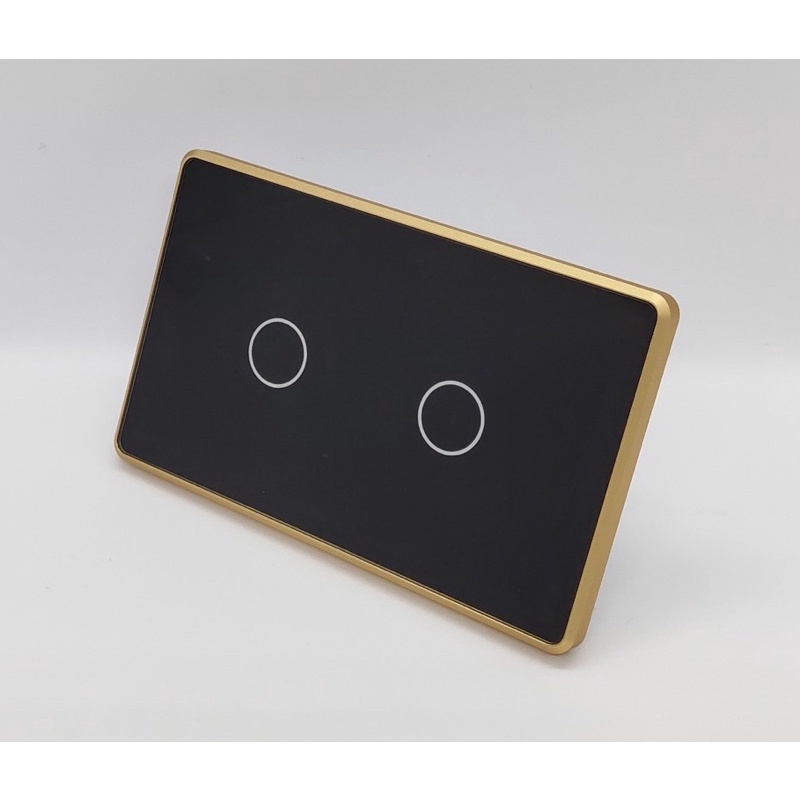Tuya switch with 2 gold-rimmed buttons (Fit connection) | Shopee ...
