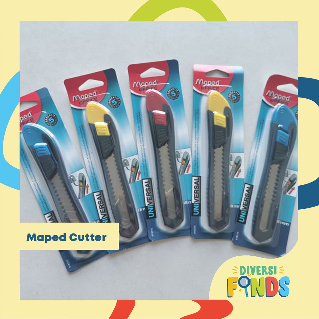 Maped Universal Cutter - Plastic Body - Good Quality (18mm) | Shopee ...