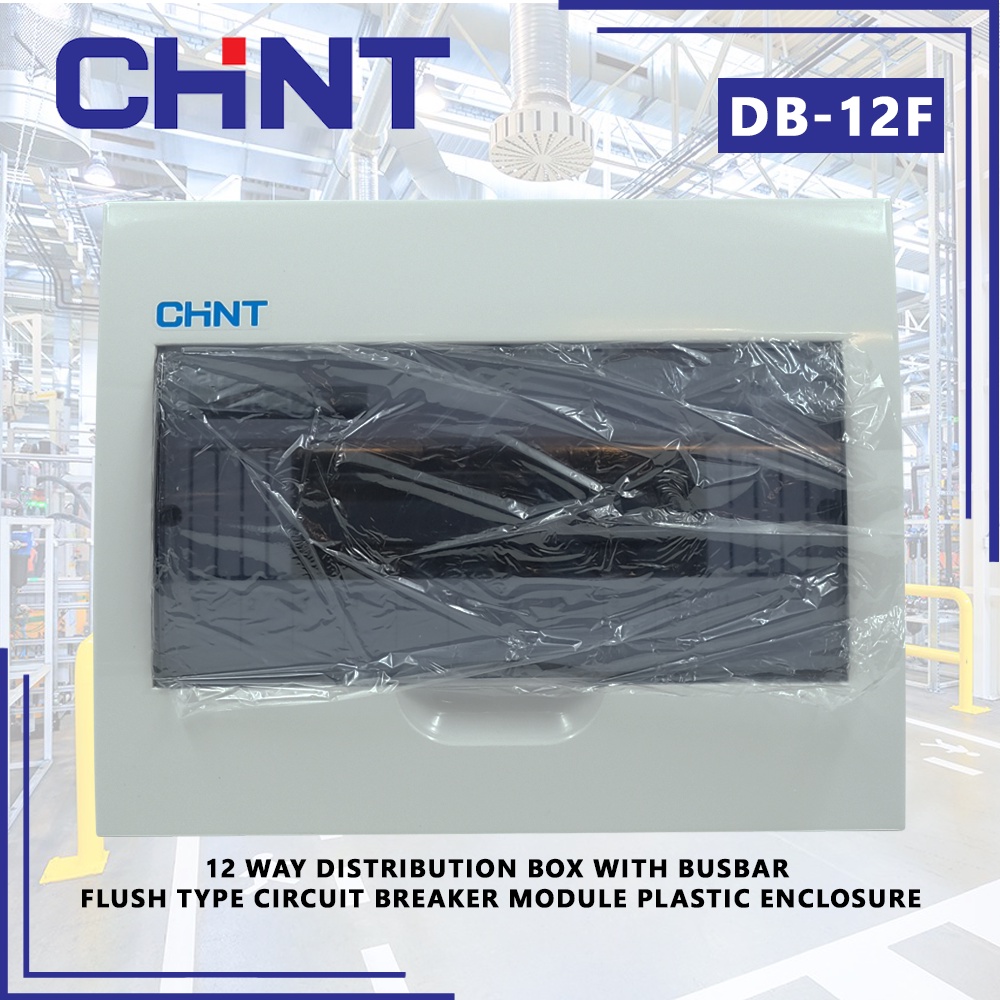 CHINT 12 Way Distribution Box w/ Busbar Flush Type Circuit Breaker DB ... CHINT 12 Way Distribution Box w/ Busbar Flush Type Circuit Breaker DB ...