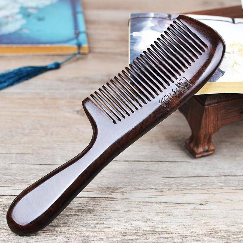 Sandalwood Combs Solid Wood Carving Combs Anti-Static Beard Comb ...