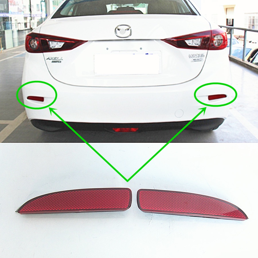 Car accessories body parts rear bumper reflector lamp for Mazda 3 Axela ...