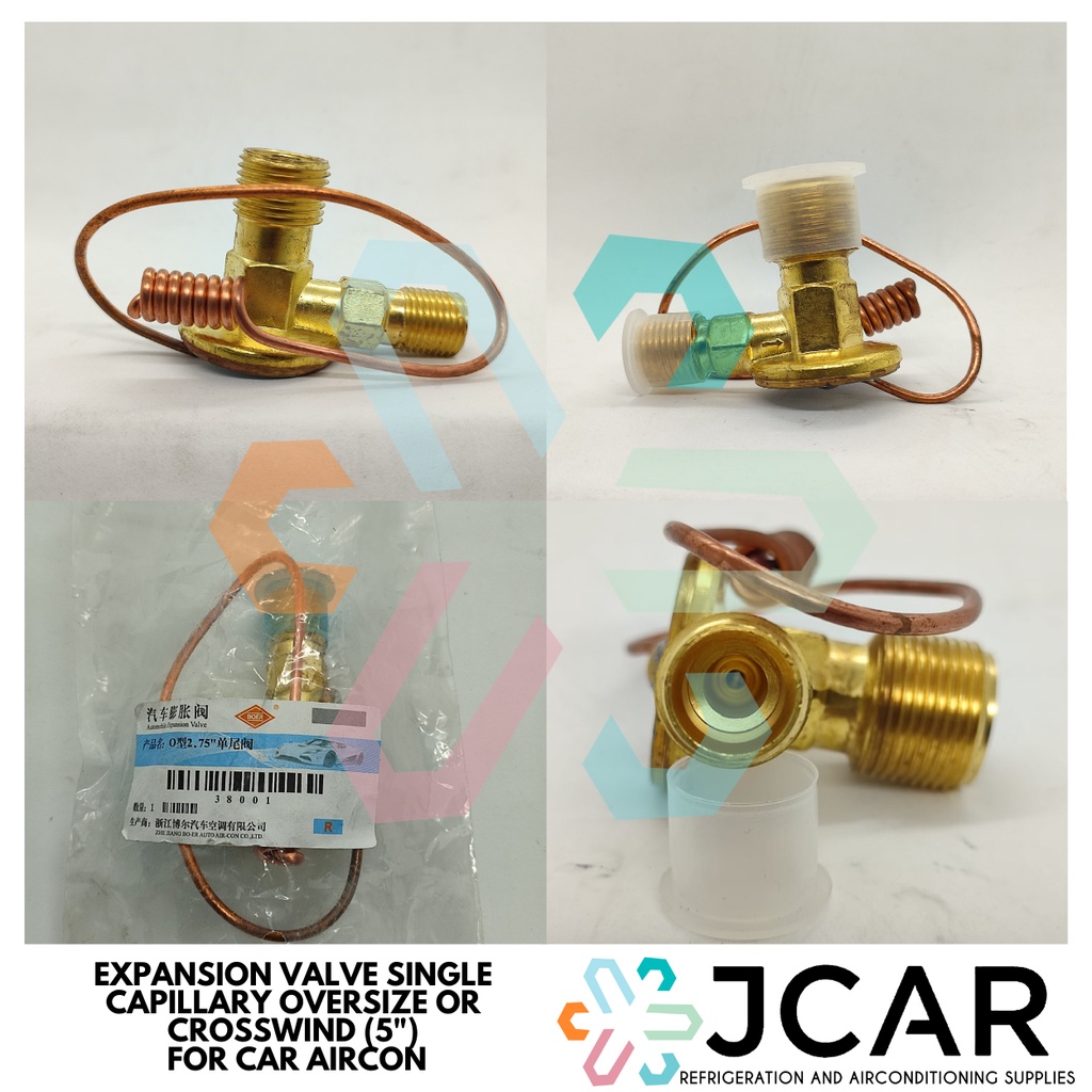 EXPANSION VALVE SINGLE CAPILLARY OVERSIZE OR CROSSWIND (5") FOR CAR ...
