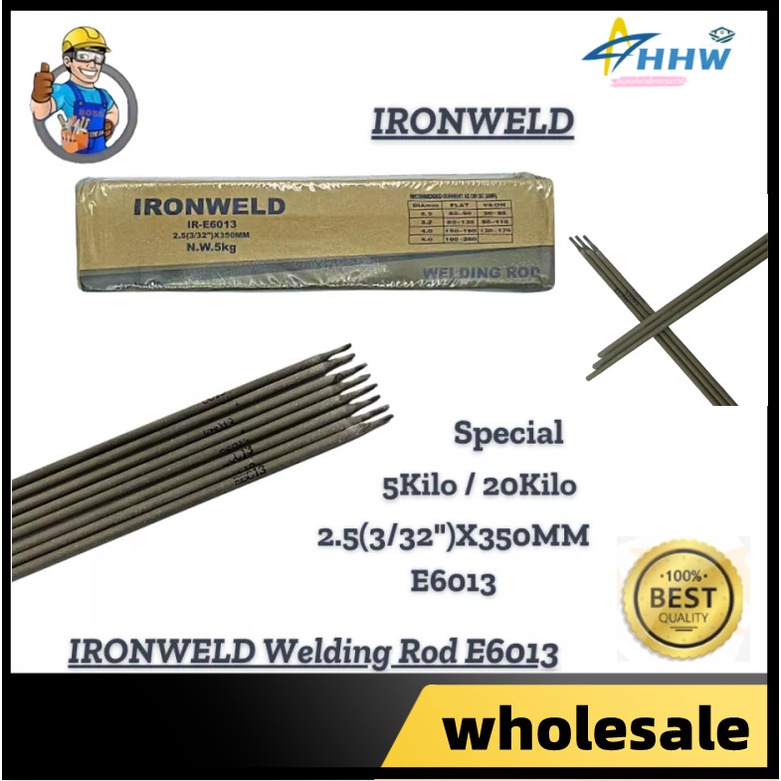 IRONWELD WELDING ROD IR-E6013（Welding rods are used in shielded metal ...