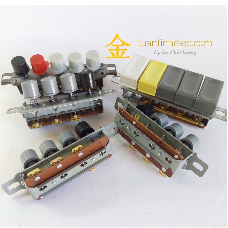 4,5 button classic push button fan switch, random color replacement ...