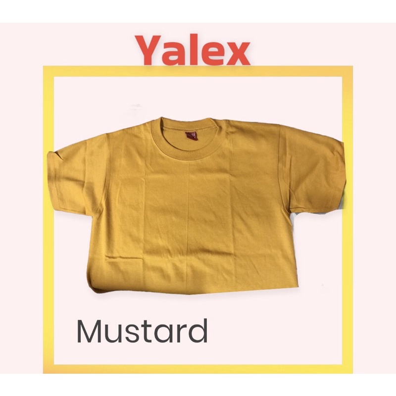 Yalex Shirt - Mustard (Red label) | Shopee Philippines