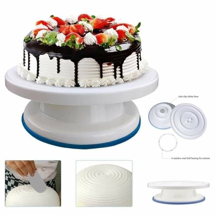 27cm Cake Turntable Rotating Cake Decorating Turntable Round Cake Stand ...