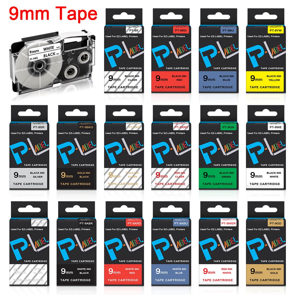 【Ready Stock】9mm Refill Label Compatible Casio Label Tape XR9X XR9WE ...