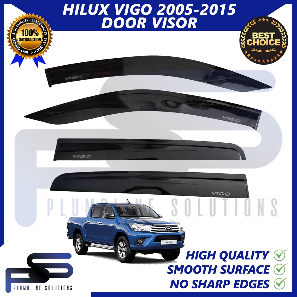 Premium Visor for Toyota Hilux Vigo 2005 - 2015 Year Model OEM ...