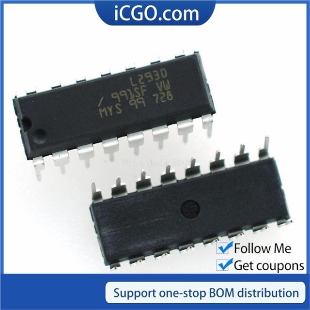 10PCS L293 L293D DIP DIP16 DIP16 IC Motor Driver Drive Chip PAR PusH ...