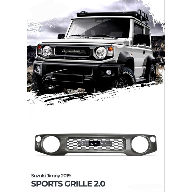 Suzuki Jimny 2019-2025 Matte Black Sports Front Grille / Grill Thailand ...