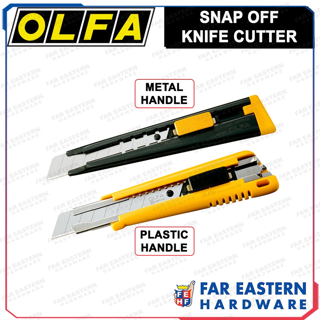OLFA Snap Off Knife Cutter | 9mm Stainless Blade Made in Japan | Shopee Philippines