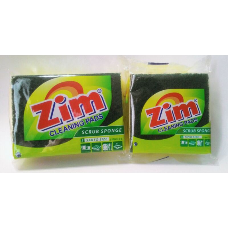 Zim Scrub Sponge Double Action by 2pcs | Shopee Philippines