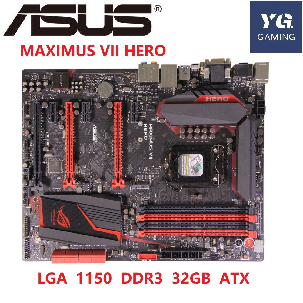 ROG MAXIMUS VII HERO Desktop Motherboard Z97 Socket LGA 1150 i3 i5 i7 ...