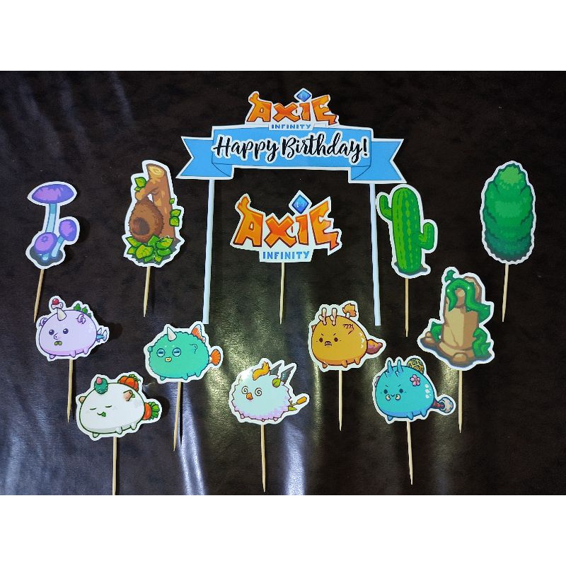 Axie Infinity Cake Toppers 13pcs | Shopee Philippines