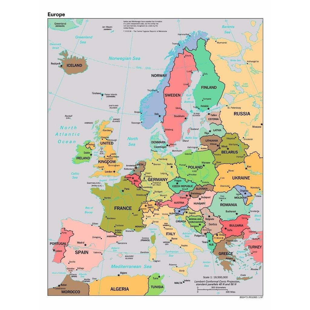 MAP OF EUROPE STUDY Art Silk Poster Home Wall Decor | Shopee Philippines