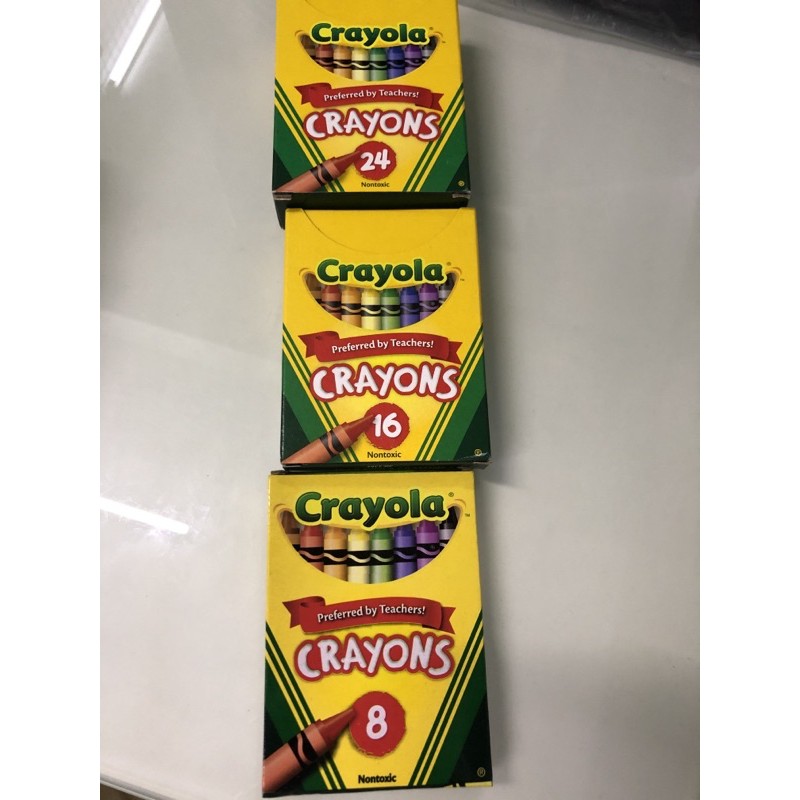 Crayola Original Crayons Made in the USA 1 box 8's ,16's , 24's ...