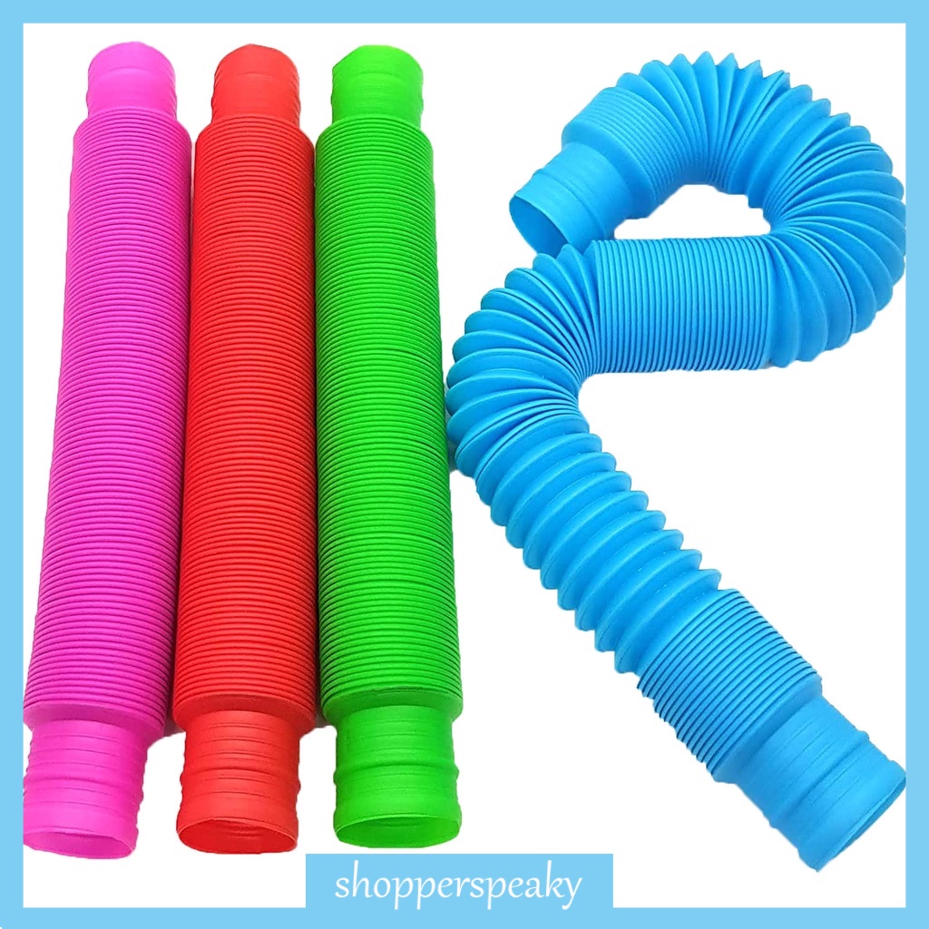 Diy Pop telescopic tube sensory toy decompression stretch tube children ...