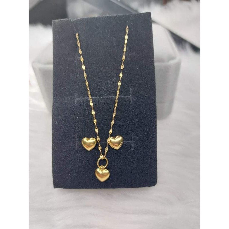 18K Saudi Gold NECKLACE SET ️ PAWNABLE & COD | Shopee Philippines