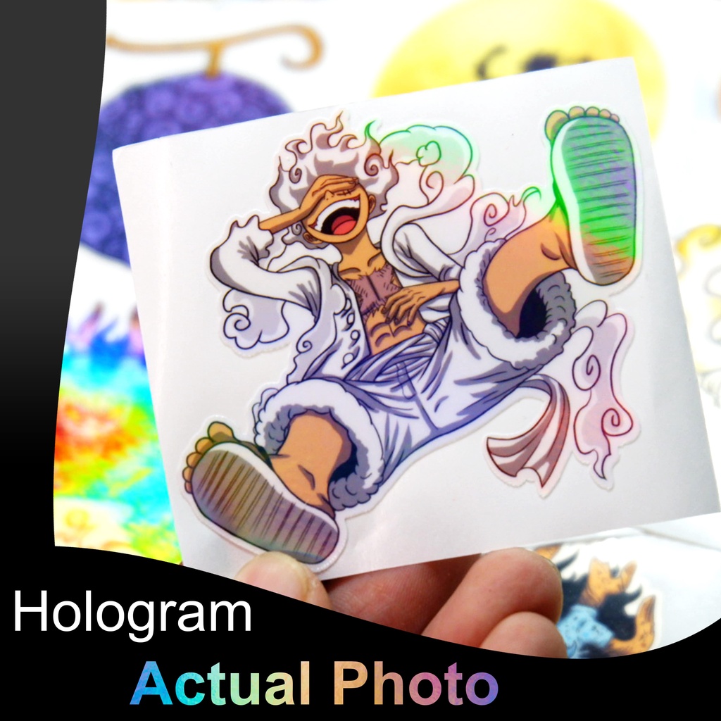 One Piece Luffy Sun God Nika Water Proof Decal / Sticker | Shopee ...