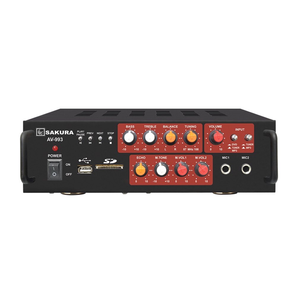 Sakura AV-993UB 5Ch Karaoke Amplifier with Bluetooth ( 80 - 100 Watts ...