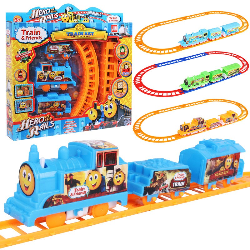 YUNLEO Kids Electric Track Train Toy Set Puzzle Assembly Track Car Rail ...