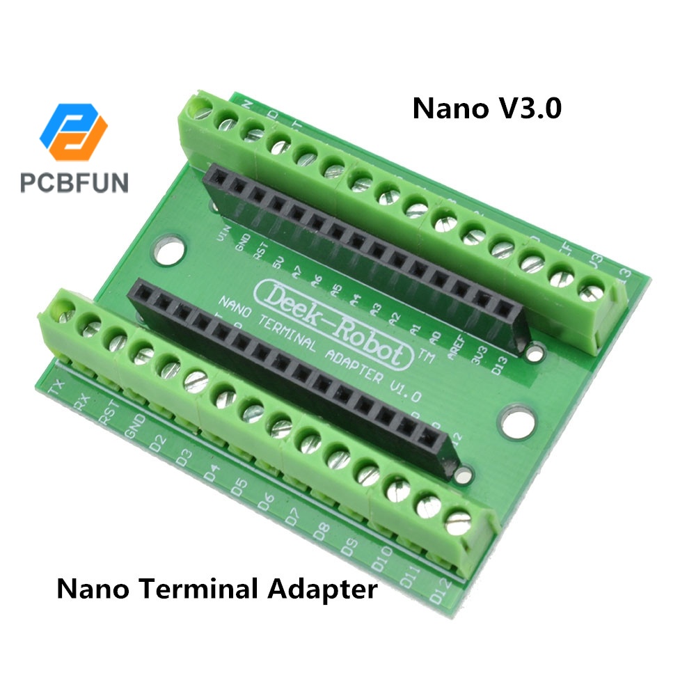 Pcbfun Atmega328P-Au For Arduino Nano V3.0 Avr Module Terminal Adapter ...