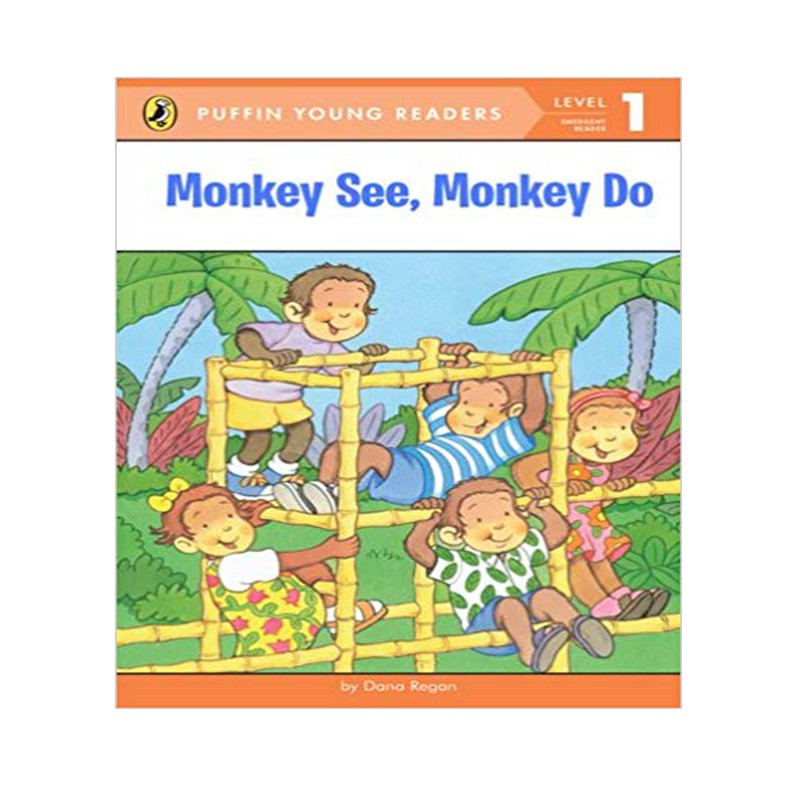 PUFFIN YOUR READERS MONKEY SEE MONKEY DO LEVEL 1 | Shopee Philippines