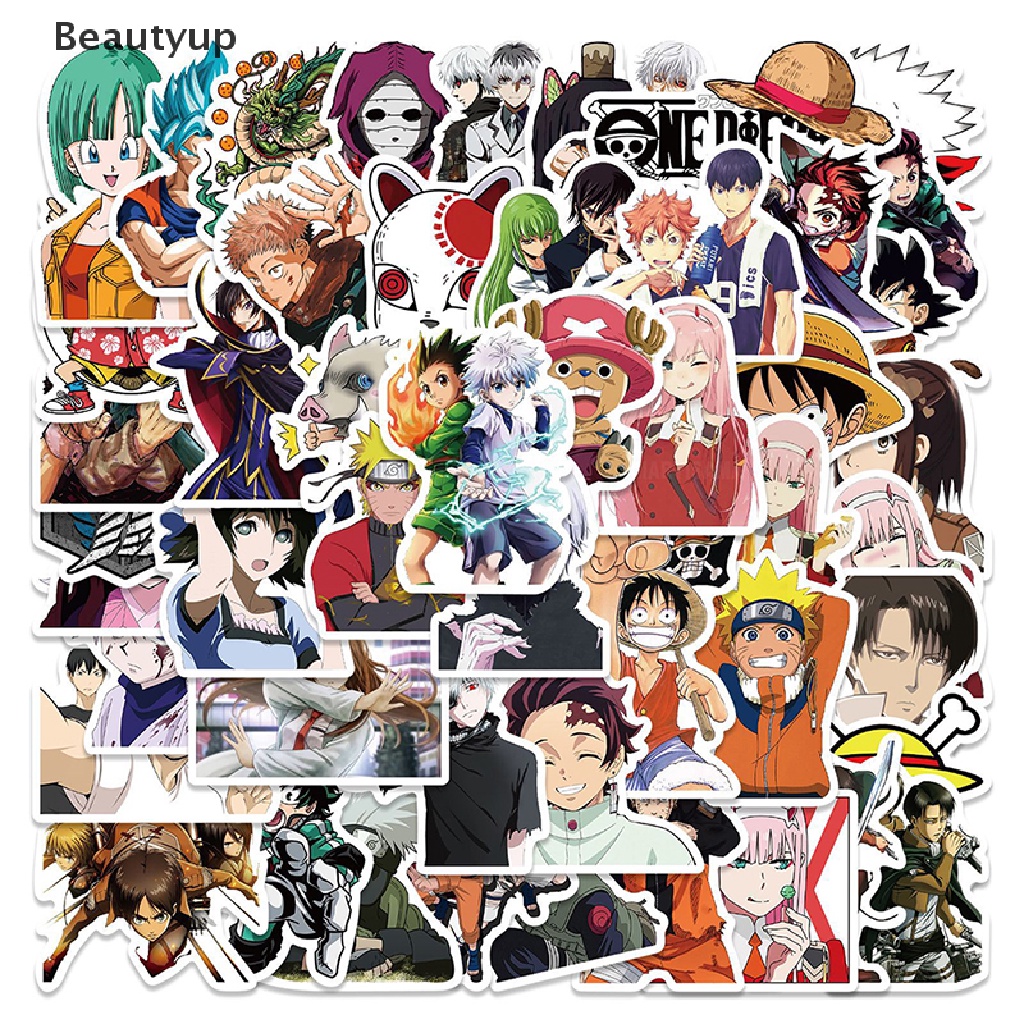 [Beautyup] 50PCS Classical Anime Graffiti Stickers For Laptop ...