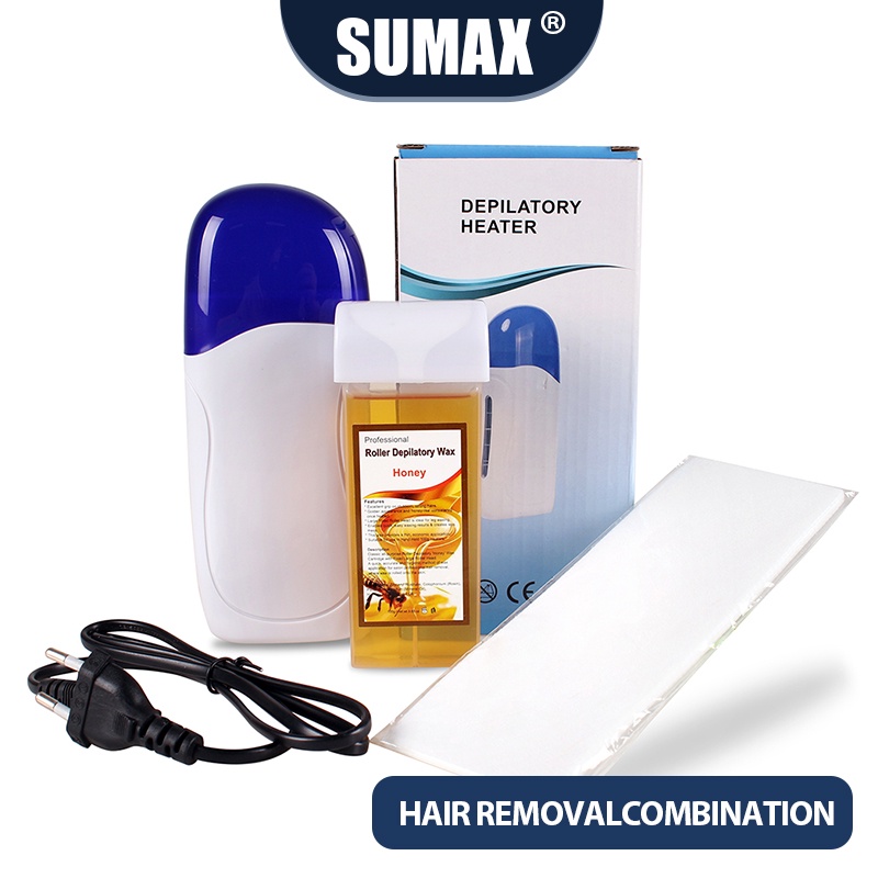 Sumax Hair Removal Wax Kit 3 In 1 Hand-Held Wax Dryer 100g + 10 Hair ...