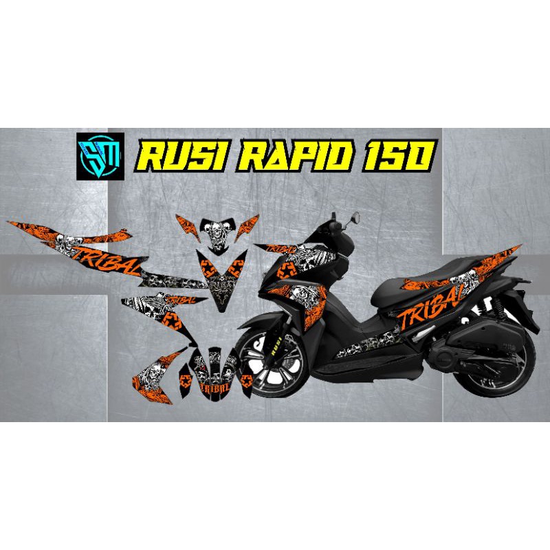 Rusi Rapid 150 full body decals | Shopee Philippines