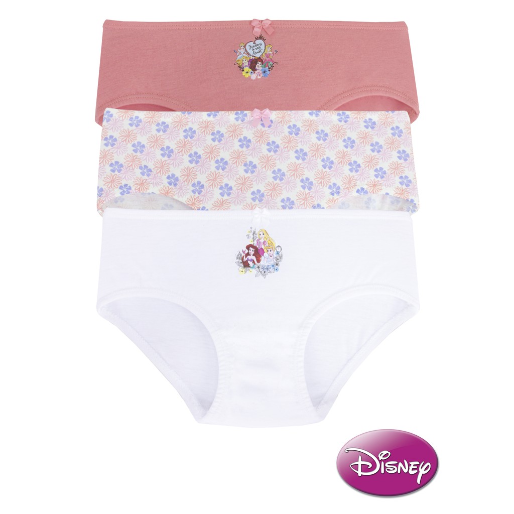 Disney Princess 3-in1 Pack Bikini Panty Girls Kids Underwear | Shopee ...