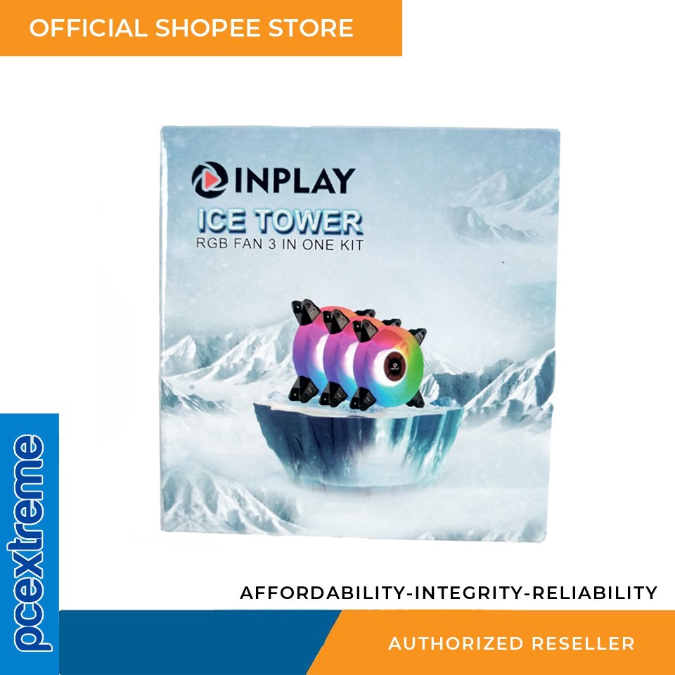 INPLAY ICE TOWER RGB FAN 3 IN ONE KIT with Remote | Shopee Philippines