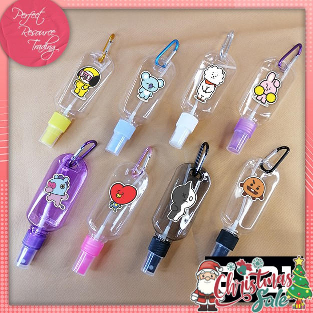 BT21 BTS Characters 60ml Spray Bottles Keychain | Shopee Philippines