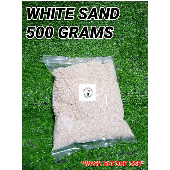 SAND WHITE SAND AQUARIUM TERRARIUM AQUA SCAPE SUBSTRATE | Shopee ...