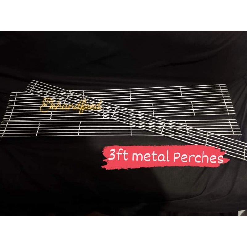 METAL PERCH 3FT BY 1 TAKE 1 FOR FLIGHT CAGES LIKE 2X3X4 CAGES 12 GAUGE ...