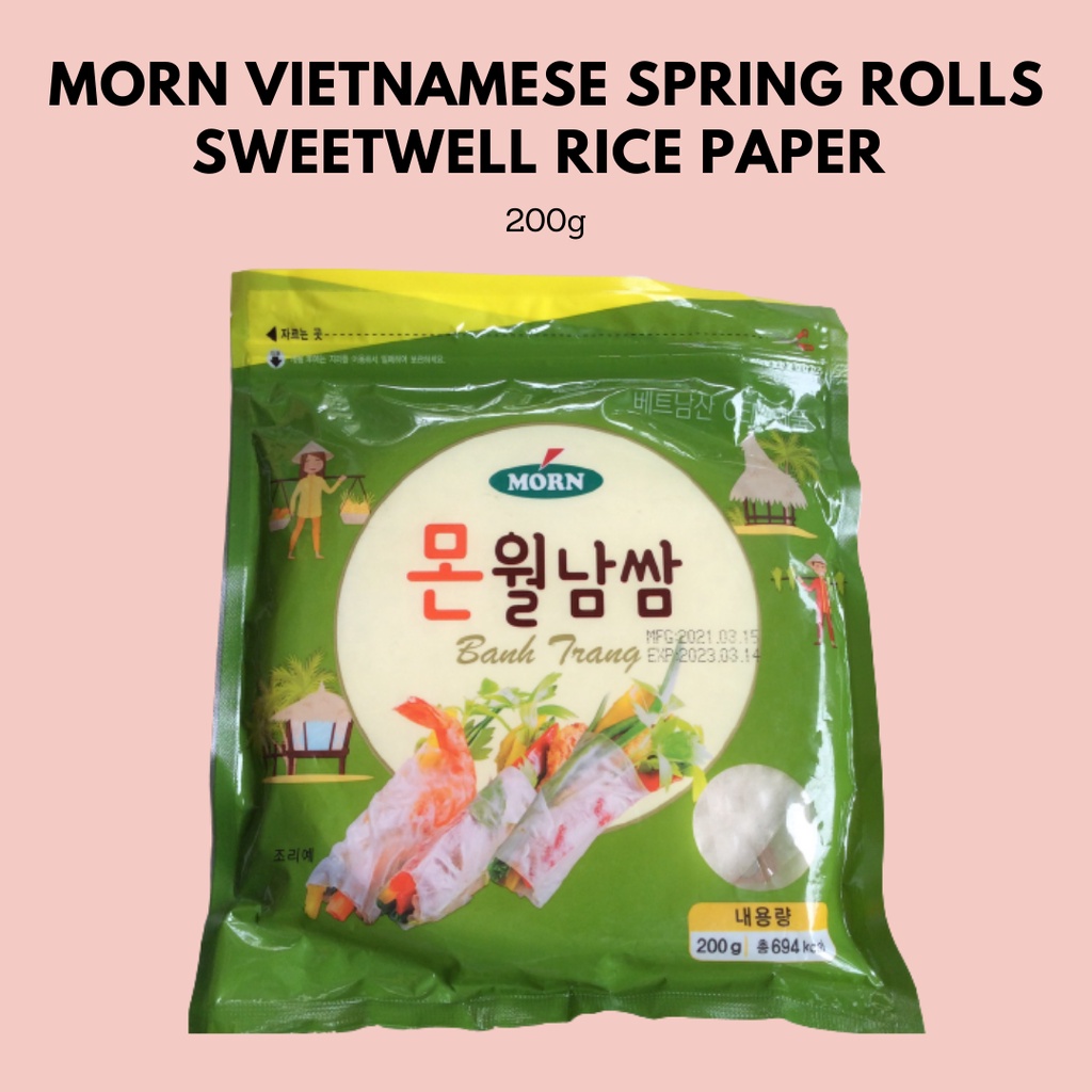 Morn Vietnamese Spring Rolls / Sweetwell Rice Paper 200g | Shopee ...