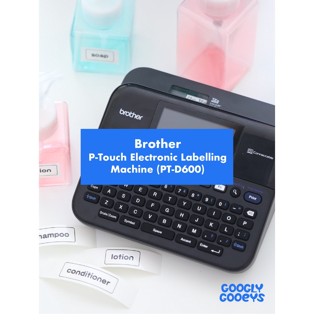Brother P-Touch Electronic Labelling Machine PT-D600, DIY Crafting ...
