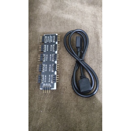 (COD)NEW 1-10way 12V 4PIN SPLITTER HUB Computer CPU RGB 4pin 12V ...