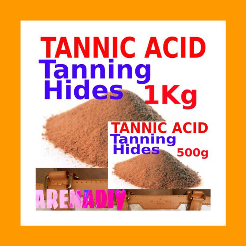 Leather Tan, Tannic Acid / Tanning Hides for Art Students/1Kg | Shopee ...