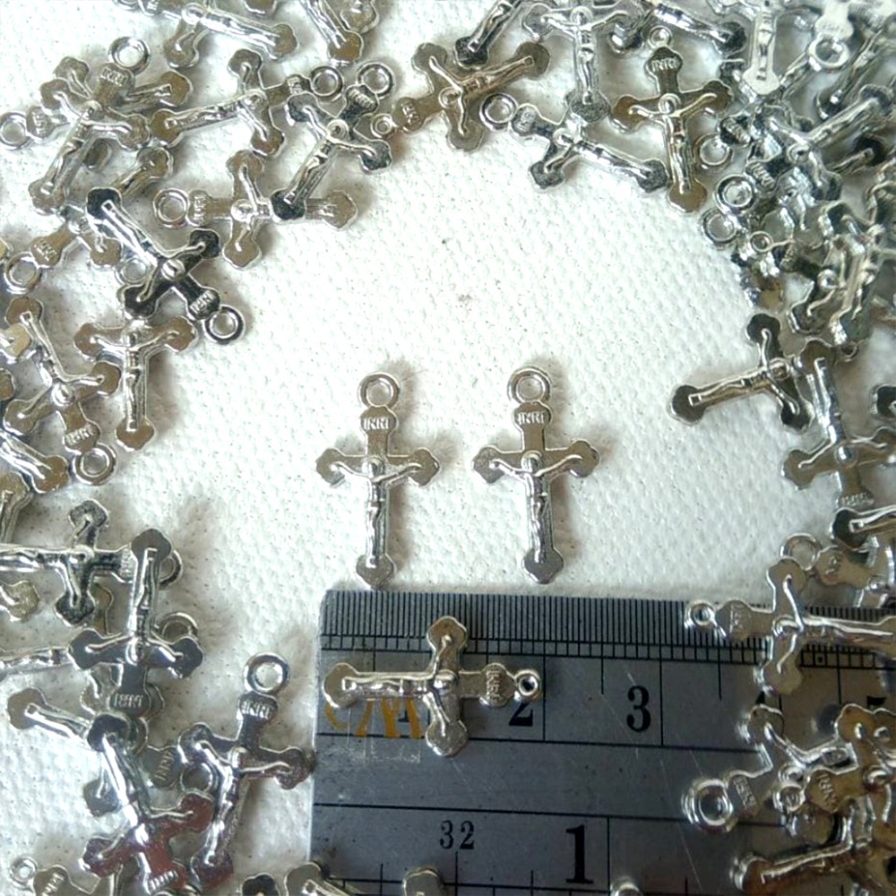 Cross/pendulum Cross Jesus Cross Double Sided Metal Corpus - Small ...