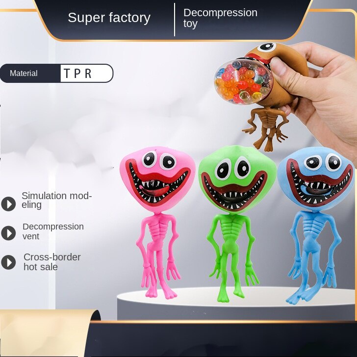 Mesh squishy toys ball Poppy Playtime Toys Huggy Wuggy stress ball ...