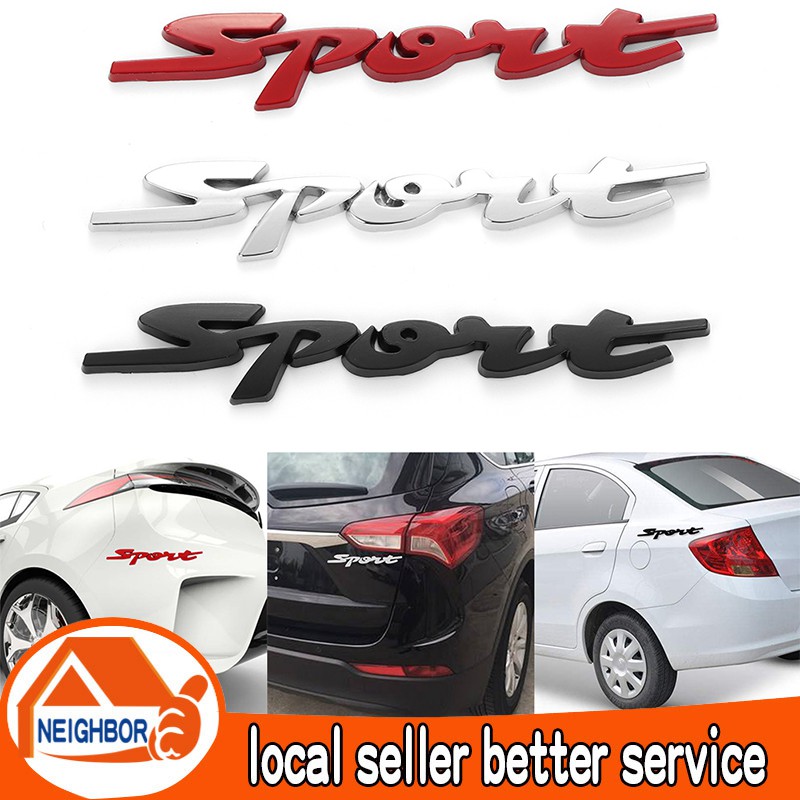 【In Stock】Plastic Sport Line Sportline Car Side Sticker Emblem Badge ...