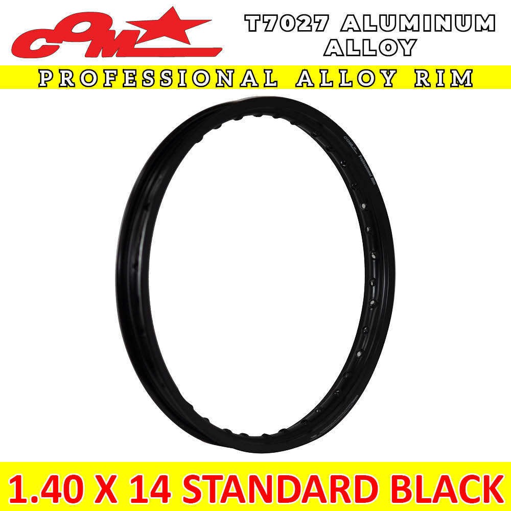 COMSTAR Alloy Rim Black Standard Design Professional [1 PC] | Shopee ...